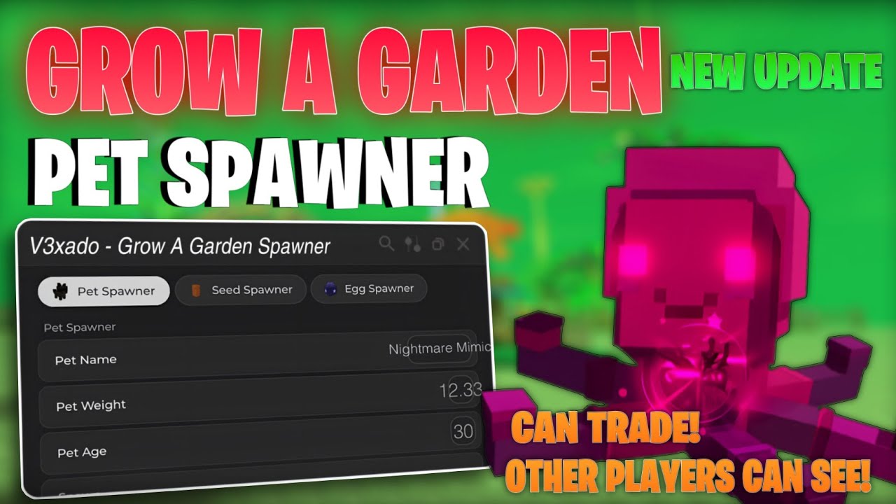 Latest FE Grow A Garden Script Pet Spawner | New Update 🔥 | No Key & Direct Link 📜 No Ban!