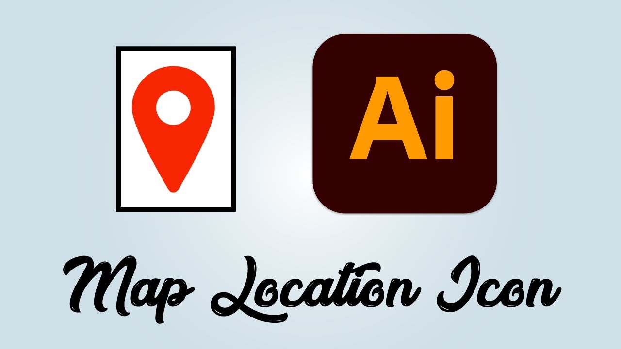 How to create a map location Icon in Adobe Illustrator