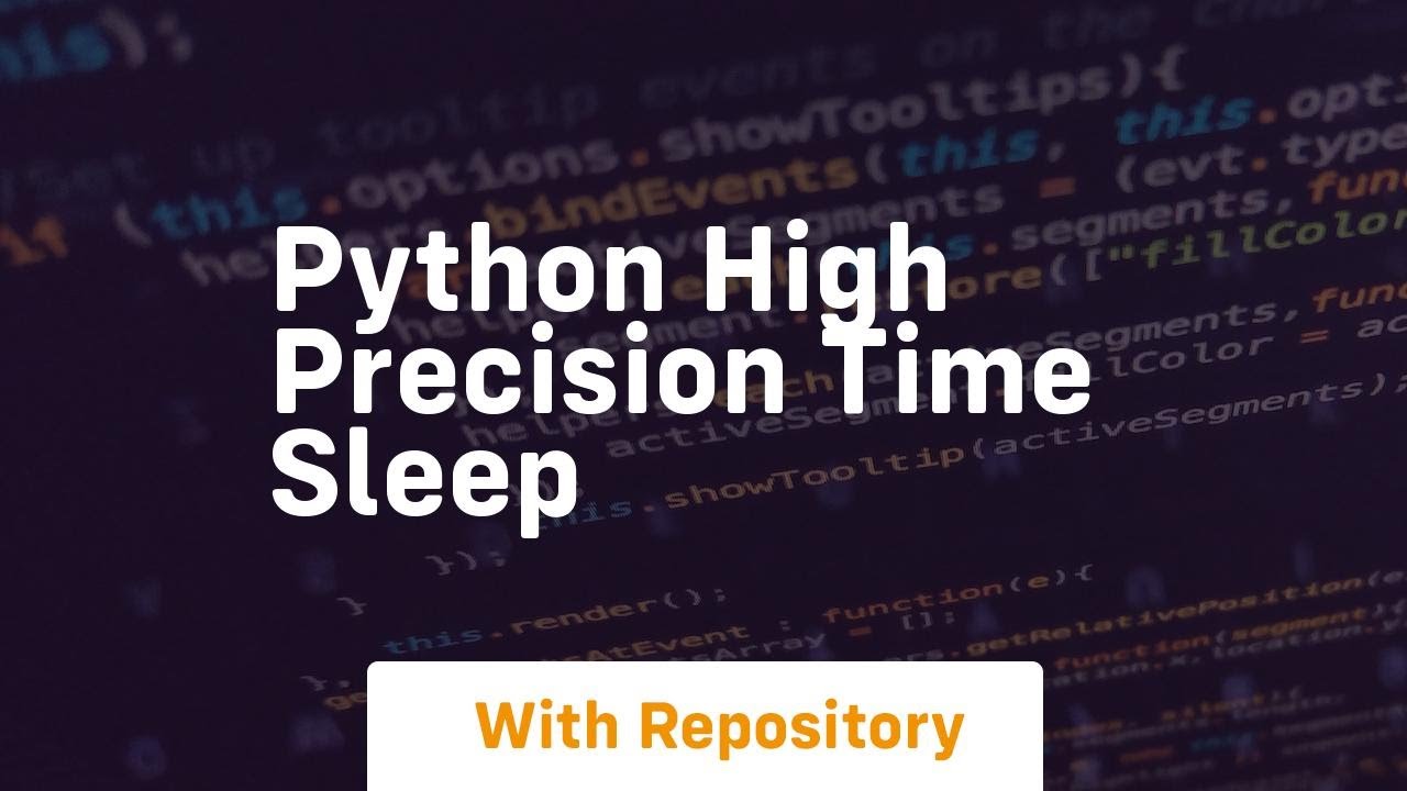 Python high precision time sleep