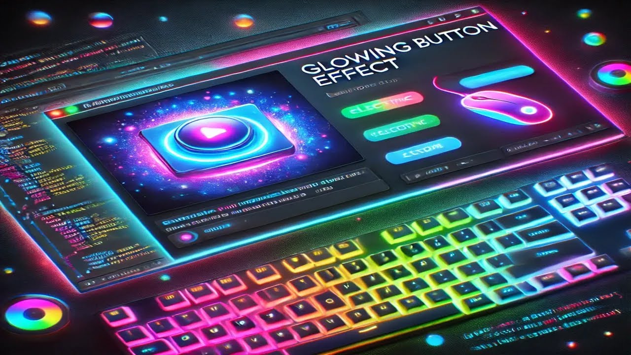 ASMR Coding - Create Glowing Button Effects with HTML & CSS - No talking