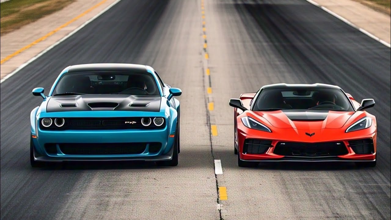 C8 Chevrolet Corvette Stingray Drags Mighty Dodge Demon 170 ...