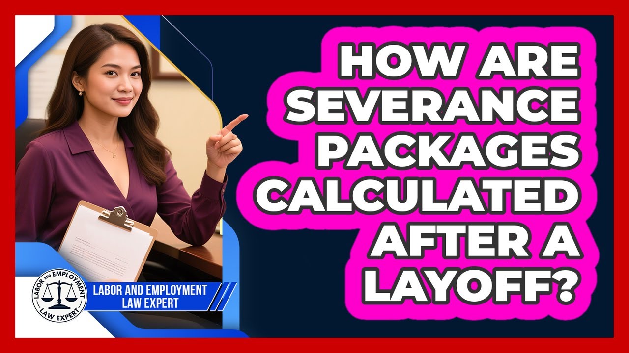 How Are Severance Packages Calculated After A Layoff? - Labor and Employment Law Expert
