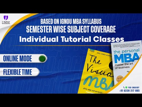 Ignou MBA Syllabus Semester Wise Subject Coverage