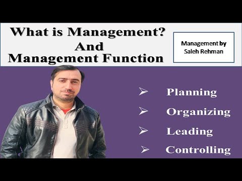 What is Management | Management Functions | Planning | Organizing | Leading | Controlling