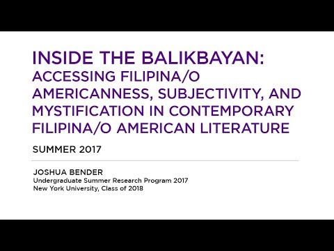 Inside the Balikbayan: Accessing Filipina/o Americanness, Subjectivity, and Mystification
