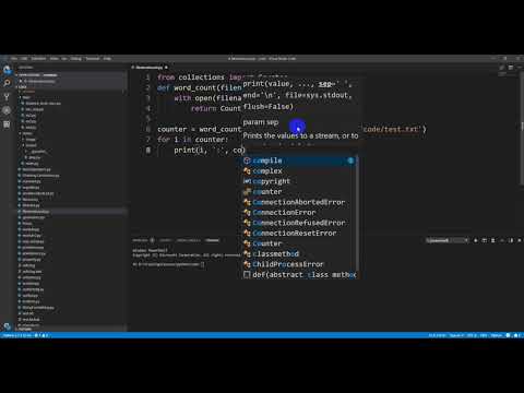Count the frequency of words in a file in Python
