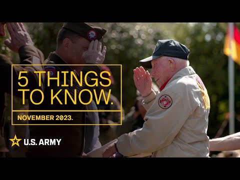 5 Things to Know | November 2023 | U.S. Army