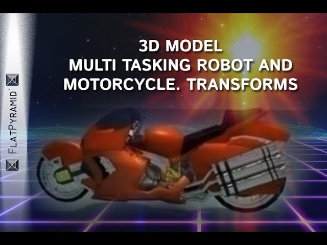 Multi Tasking Robot and Motorcycle. TRANSFORMS 3D Model - FlatPyramid