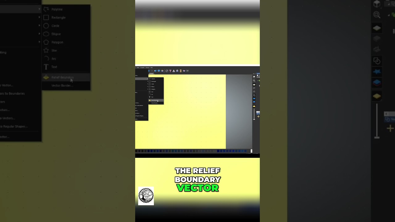 Create Relief Boundaries: Vector Tool Tutorial #shorts