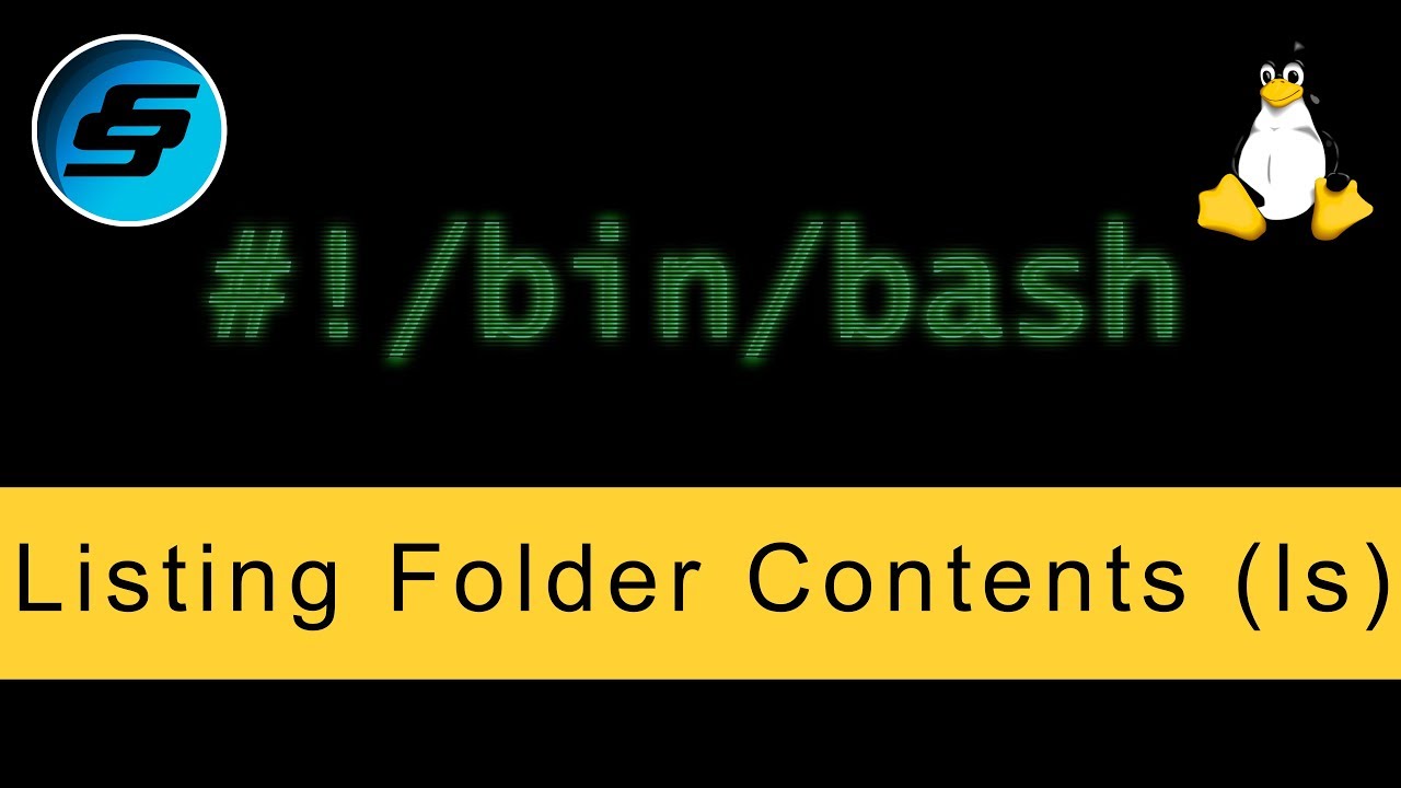 Listing Folder Contents (ls) - Bash Scripting