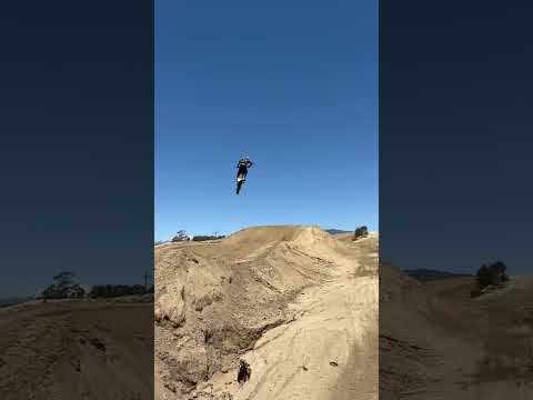 TC125 on rails around Cahuilla MX