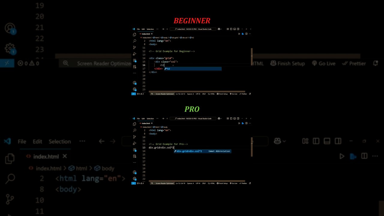 Junior Vs Senior | Noob vs Pro | Developer #webdevelopment #webdesign #html #css #coding #javascript