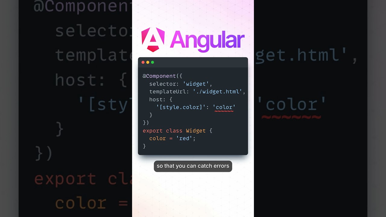 Type checking and language service support for host bindings #Angularv20