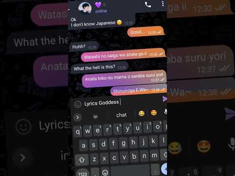 Shinunoga E-Wa lyrics chat prank 😂|| lyrics Goddess chat #edit #v