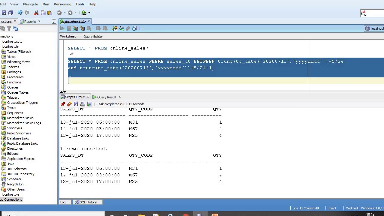 SQL Date Filter across multiple date and time