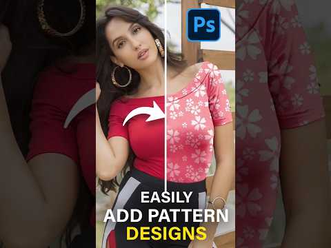 Add pattern to clothes in photoshop 💯
