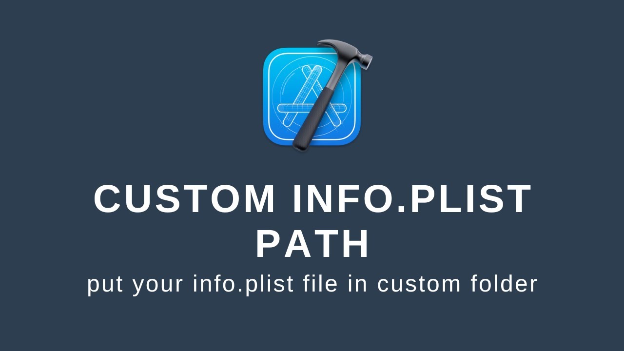 Setting custom Info.plist path Xcode