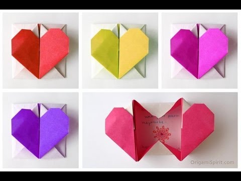 Tutorial -Origami Heart-Box -Corazón en origami | The Secrets of Origami
