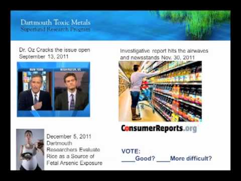 Health Implications of Arsenic in Our Food System Webinar