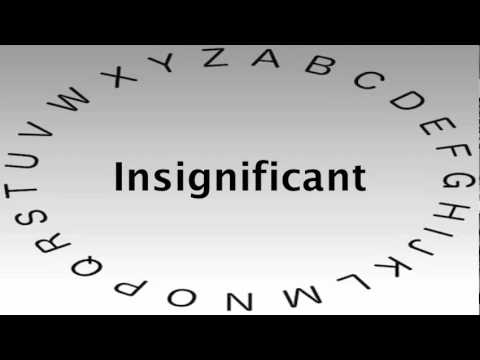 SAT Vocabulary Words and Definitions — Insignificant