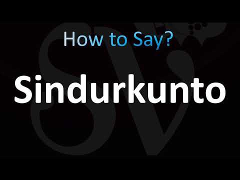 How to Pronounce Sindurkunto Tree (Correctly!)