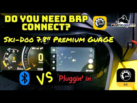 Do you NEED BRP Connect for the 7.8" Premium Gauge? | Bluetooth vs Pluggin' in | BRP GO! Walkthrough