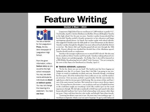UIL Feature Writing (1 of 1)