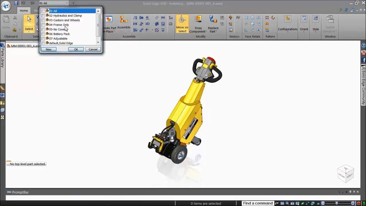 Solid Edge Tips & Tricks - Creating an Adjustable Part