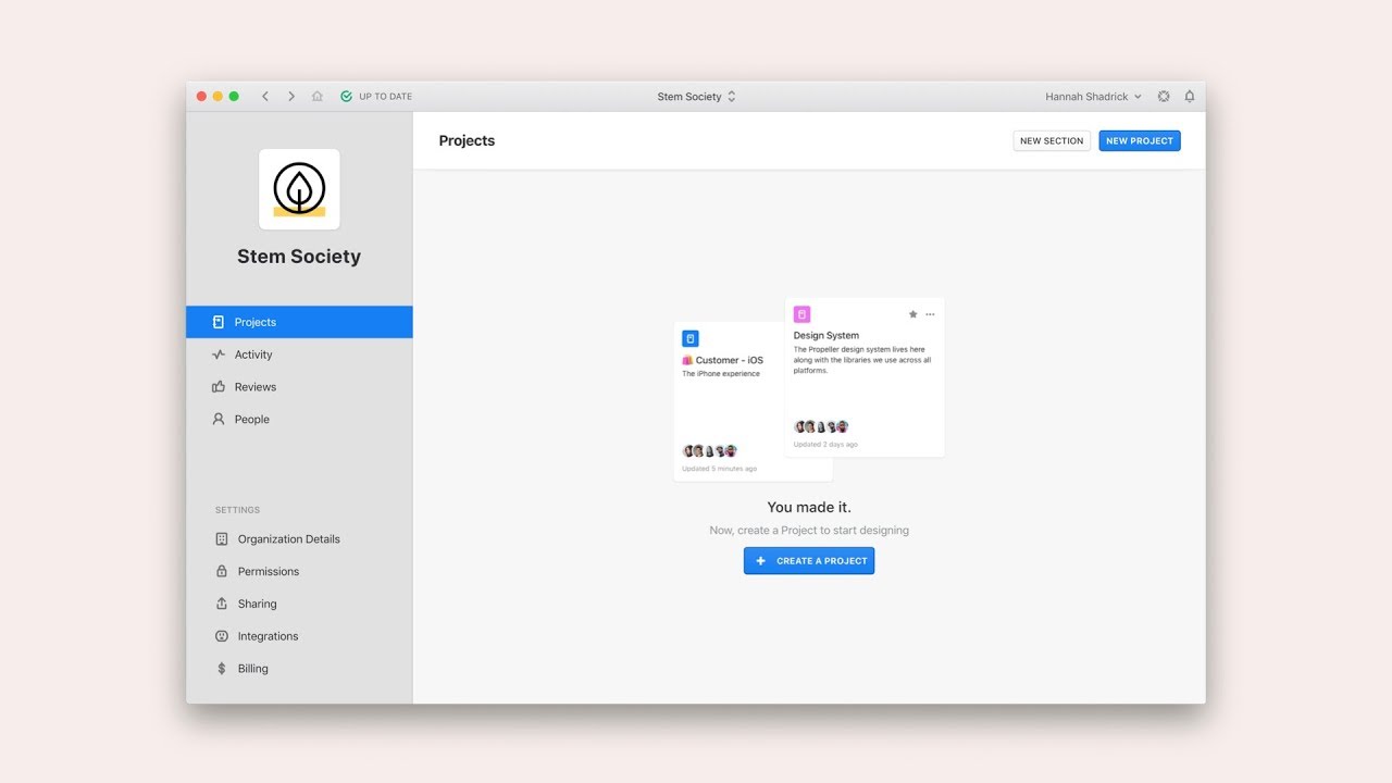 Quick tip: Create a project