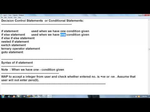 Learn C Programming In Hindi | Decision Control Statements Conditional Statements - Mind Luster