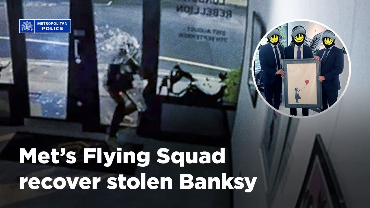 £250K Banksy Art Heist Solved | Met’s Flying Squad Recovers ‘Girl with Balloon’ Print