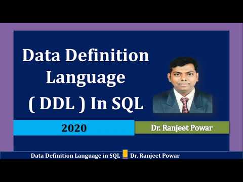 Data Definition Language in SQL | DDL