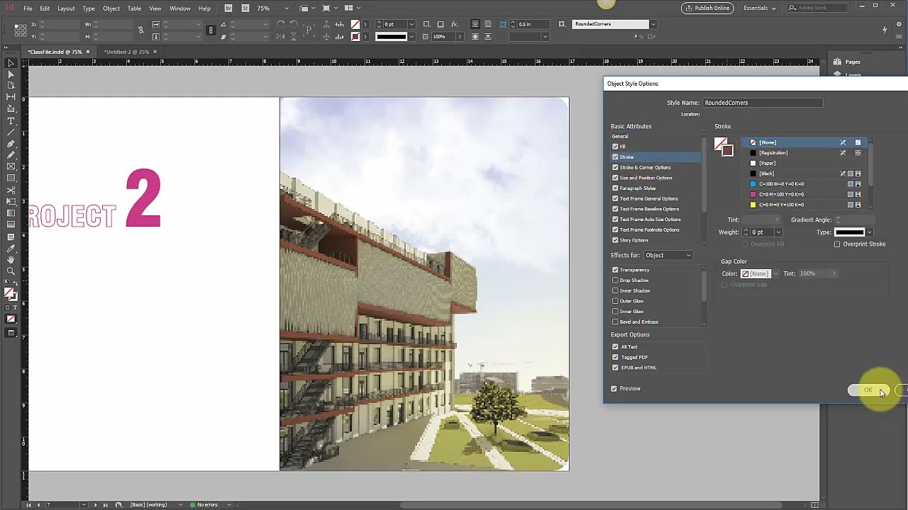A07-08 InDesign Object Styles