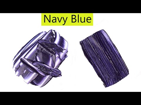 Navy Blue Color - How To Make Navy Blue Color - Color Mixing Video