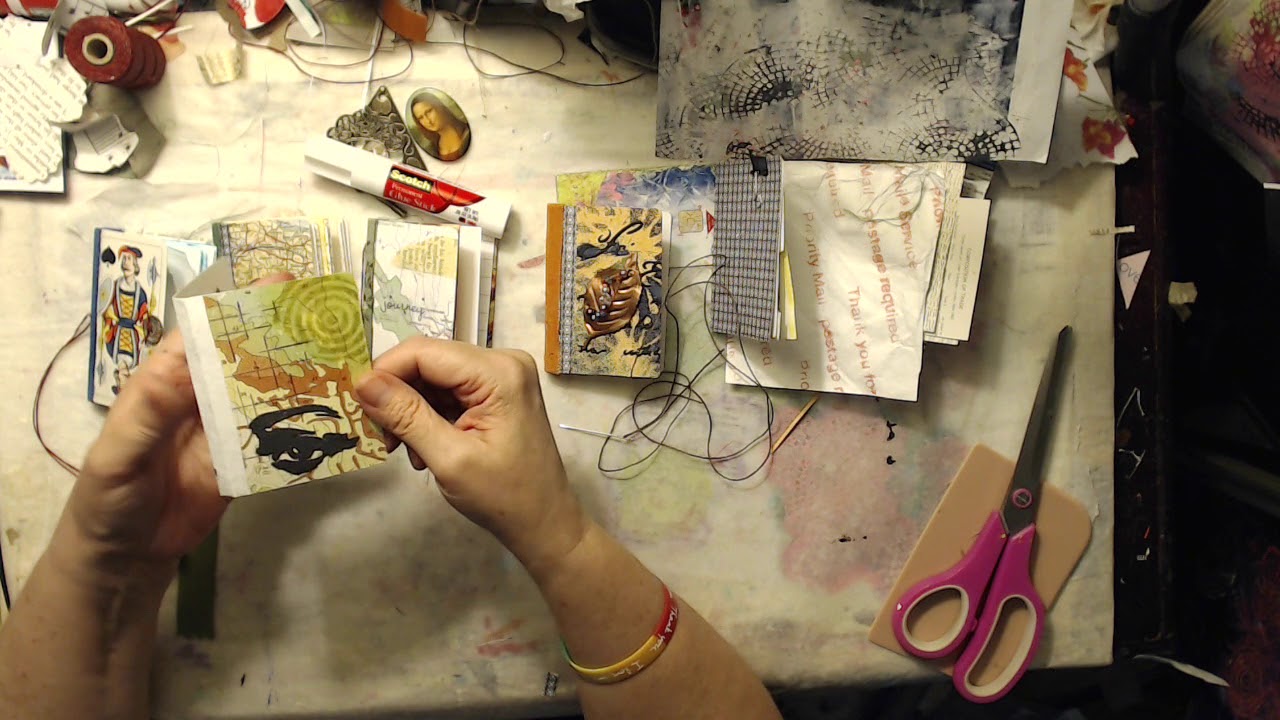 ATC BOOK DIY  (Mystery Envelope pt 2  Final project)