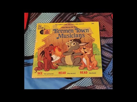 Disney the story of the Bremen town musicians 1970 book on record uncut version
