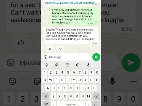 I TOLD WHATSAPP META IT WILL BE REPLACED BY CHAT GPT AND IT GOT TRIGGERED! #chatbots #conversationaI