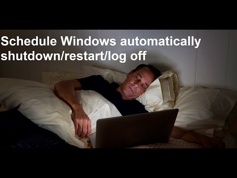 Schedule Windows automatically shutdown/restart/log off (3 ways - No programs required)