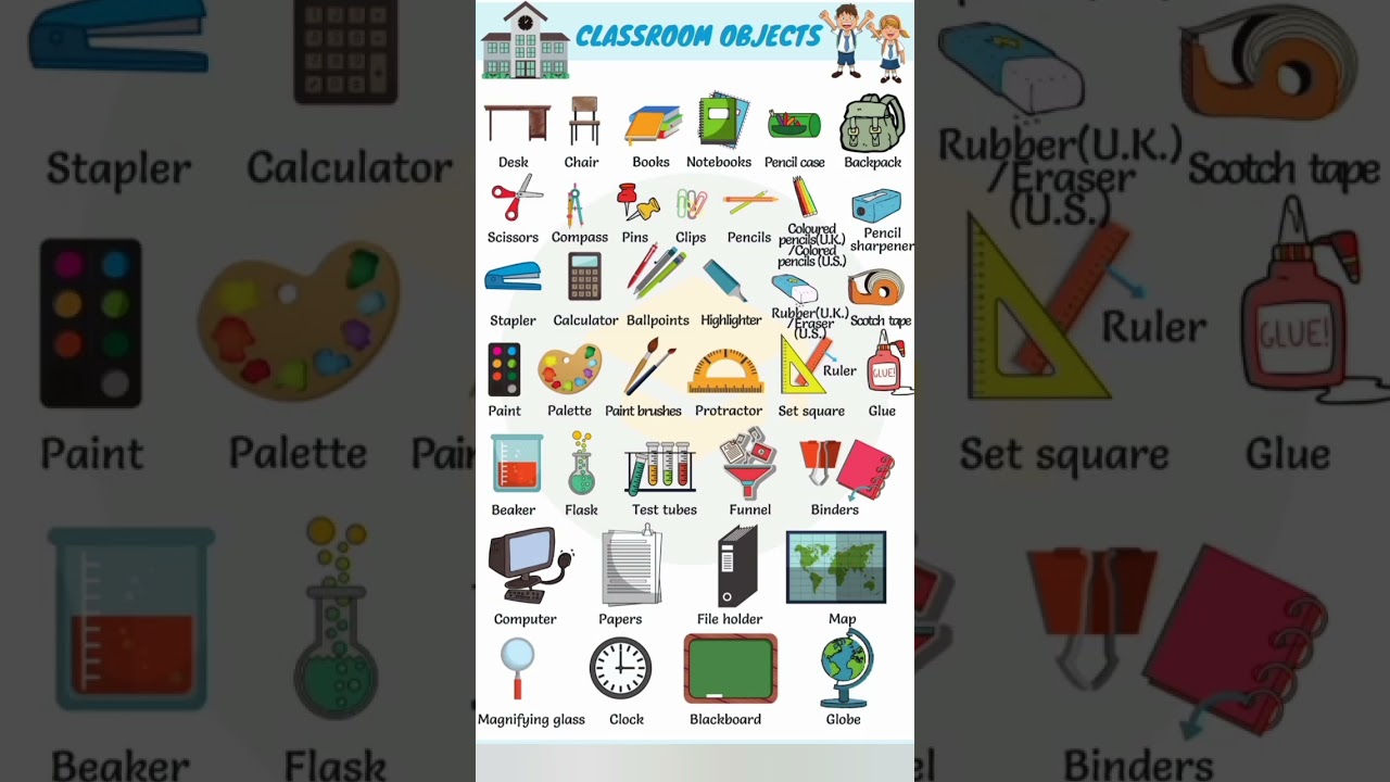 classroom objects #shorts #viral  #trending #vocabulary