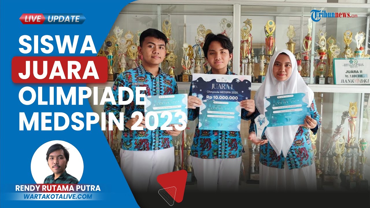 3 Murid SMA Unggulan M.H.Thamrin Cipayung Juara Olimpiade Medspin 2023 ...