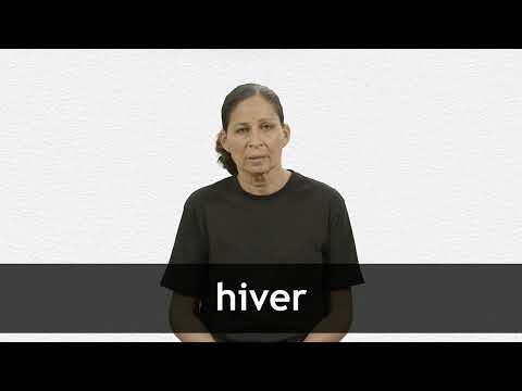 How to pronounce HIVER in French
