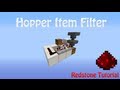 How to Build a Hopper Item Filter Minecraft Project