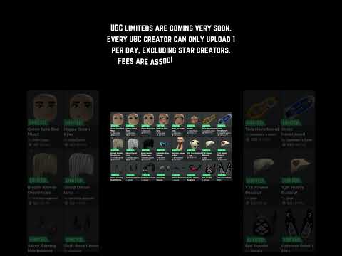 ROBLOX NEWS! 📰❗ ROBLOX UGC LIMITEDS!