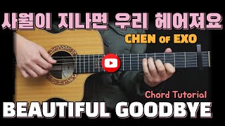 첸 CHEN EXO - 사월이 지나면 우리 헤어져요 Beautiful goodbye - Guitar TAB แผ่น