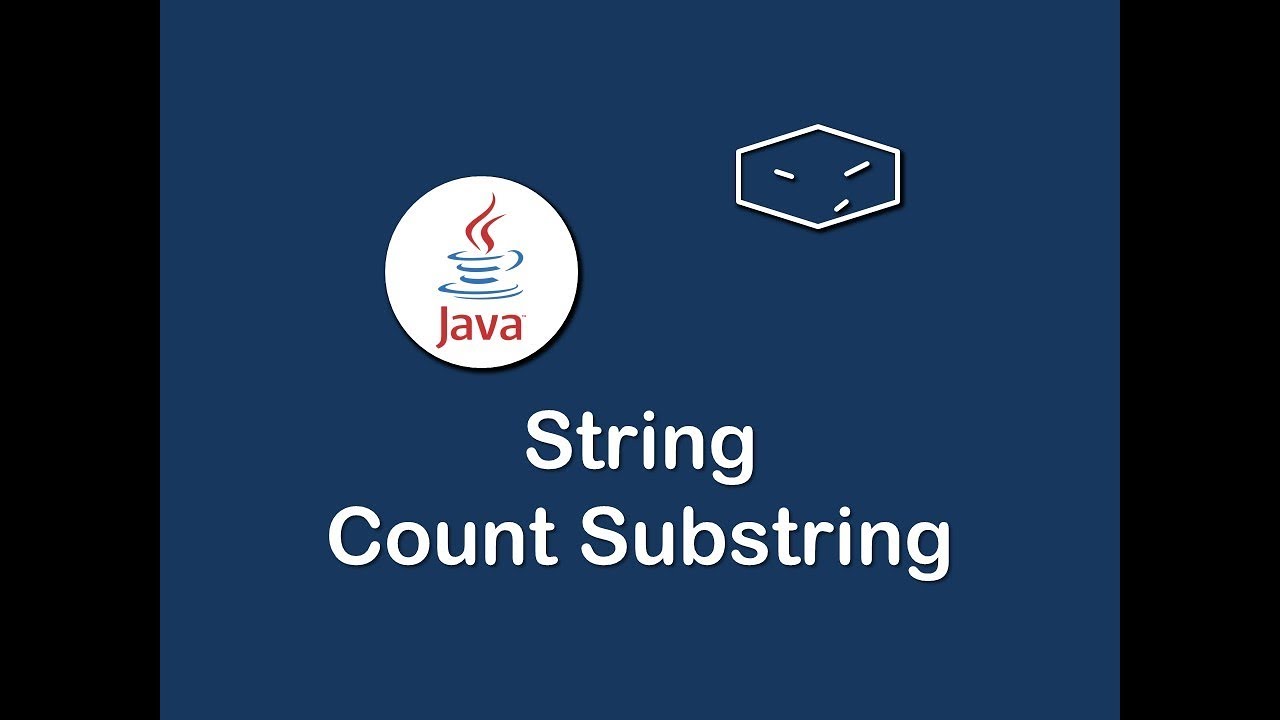string count substring in java