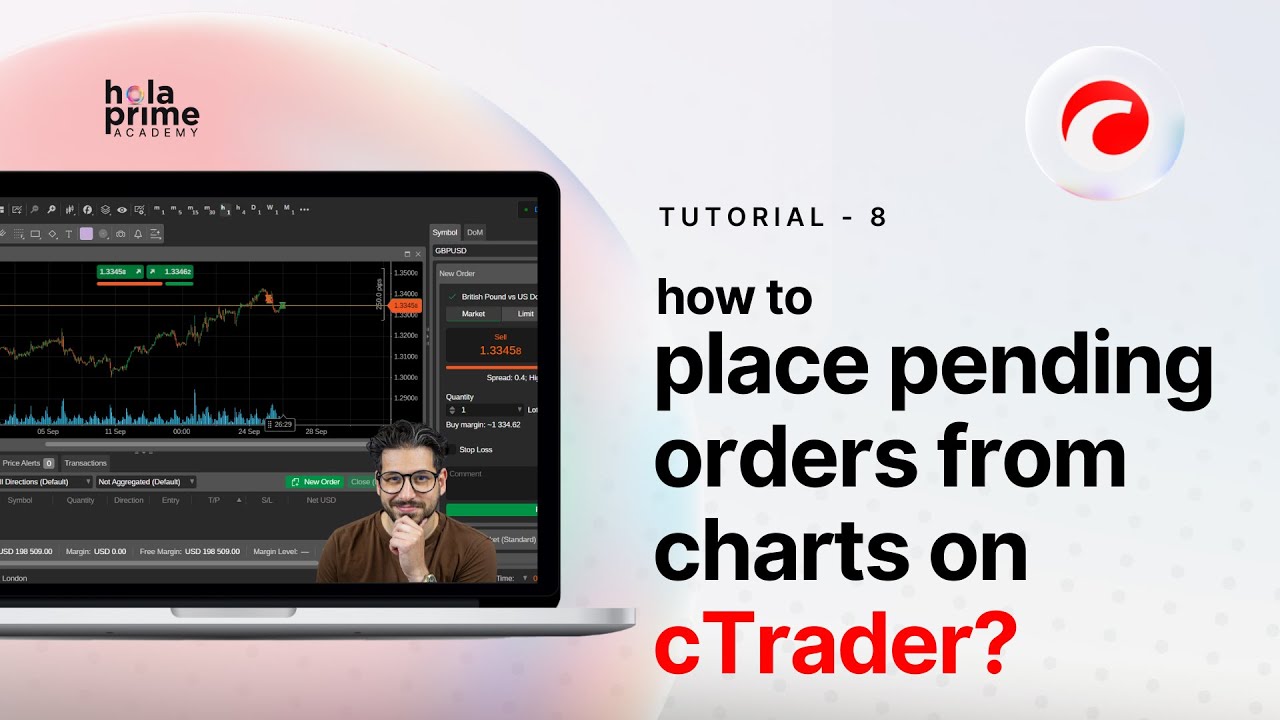 How to Place Pending Orders from Charts on cTrader? | Hola Prime
