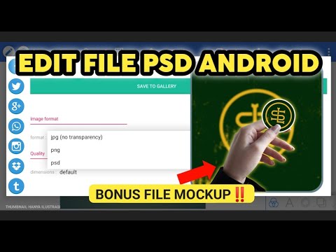 Cara Edit File Psd di Android | Logo Mockup.psd | Gratis Download‼️