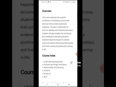 The Science of Well-Being - Virtual Course HUB - Free