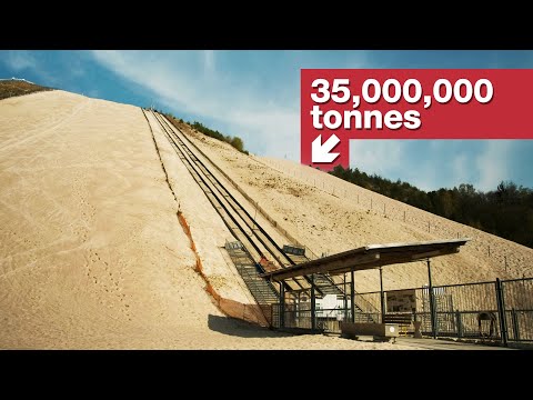 It's a pile of mining waste. Want to go skiing on it?