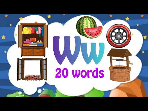 20 words that start with letter W/Initial sounds/W letter words